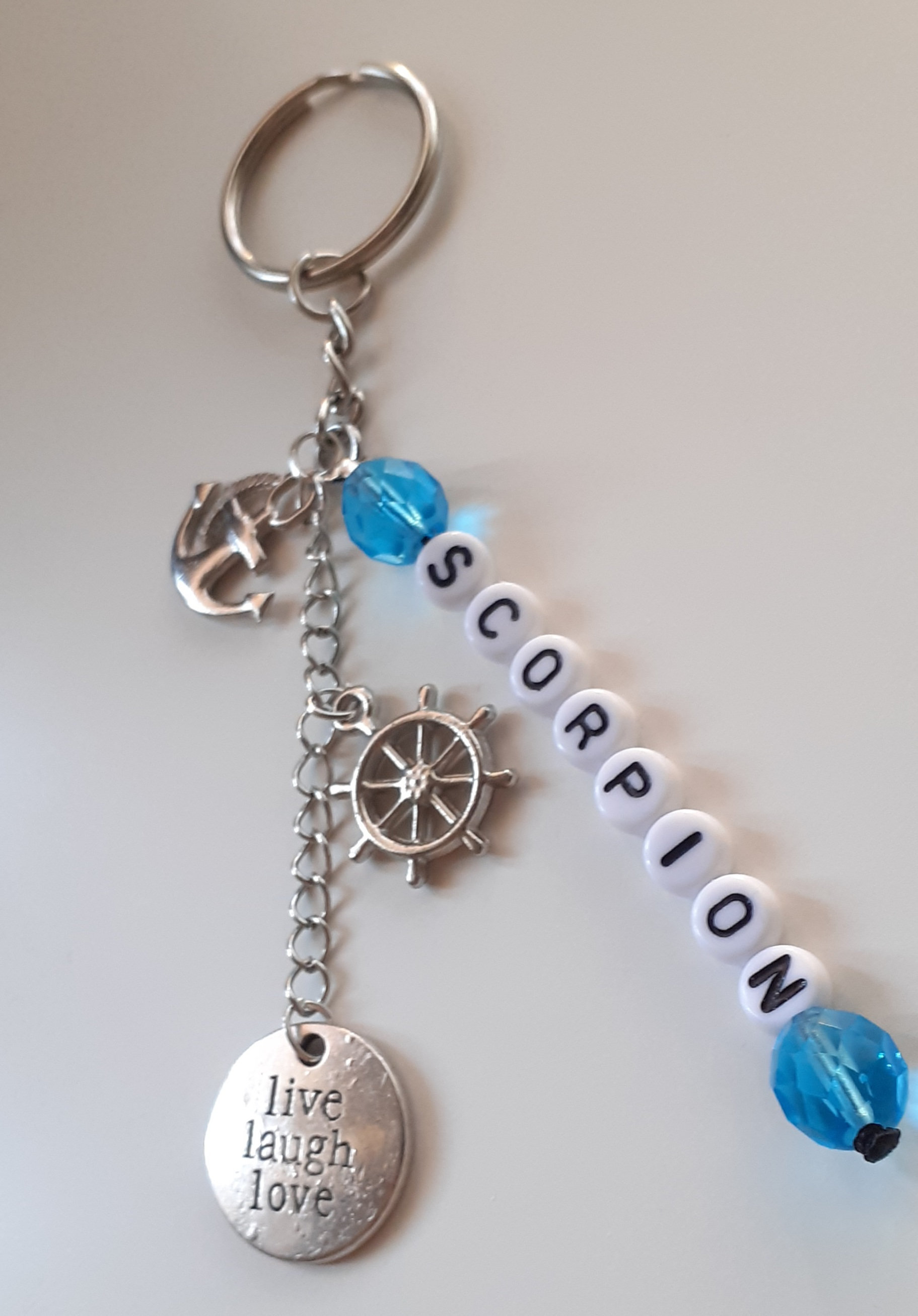 Scorpion Key Ring, Austrian Crystals Key Ring, Key Ring With Pendants ...