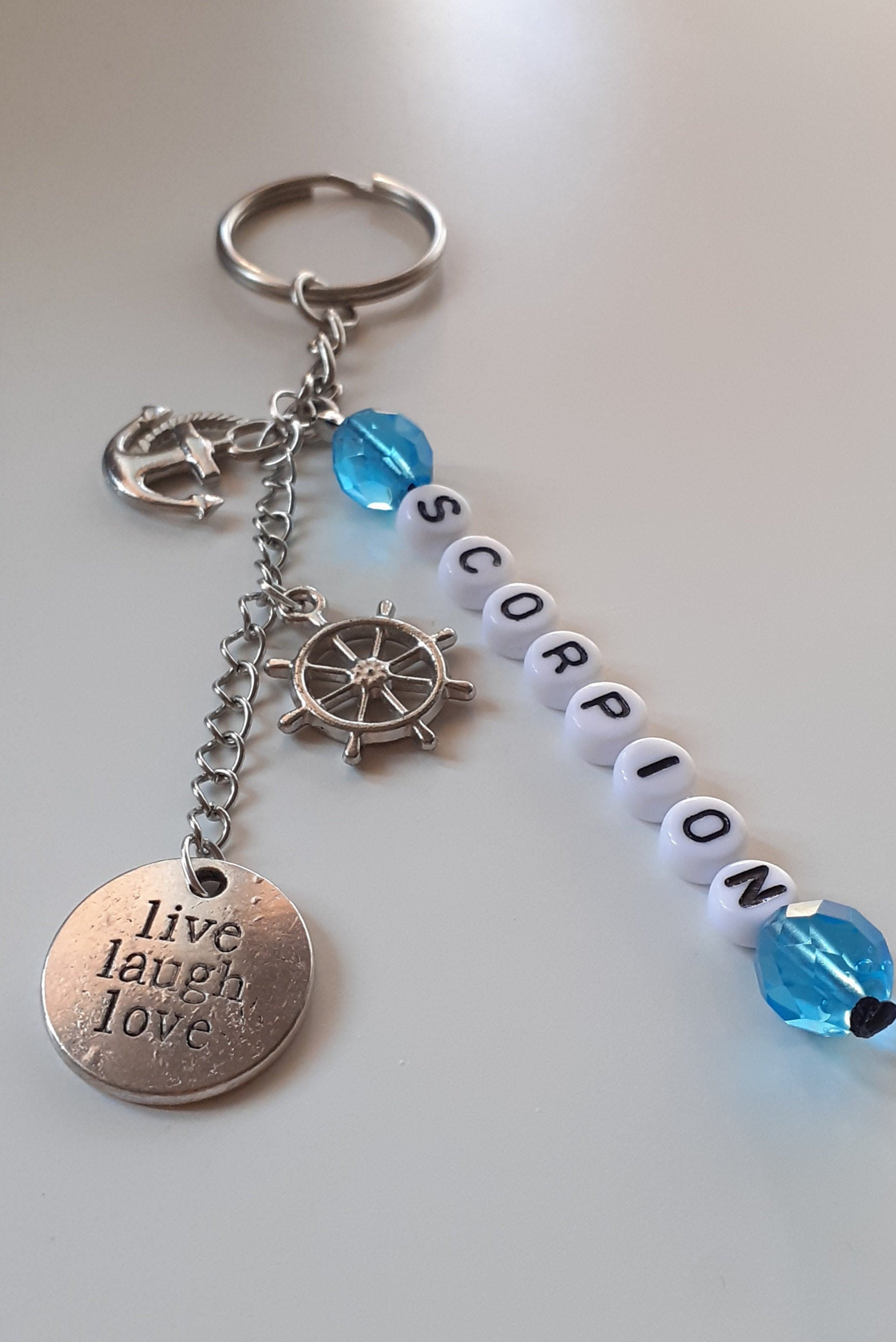 Scorpion Key Ring, Austrian Crystals Key Ring, Key Ring With Pendants ...